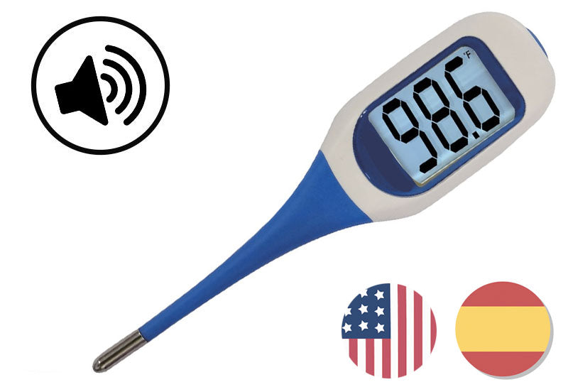 For blind Talking Digital Thermometer English and Spanish — Low Vision ...