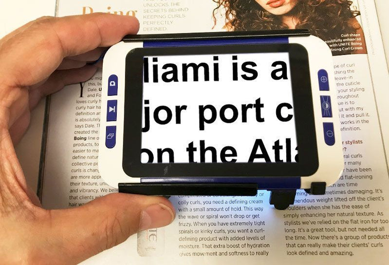 Top Portable Electronic Video Magnifiers New 2021 — Low Vision Miami